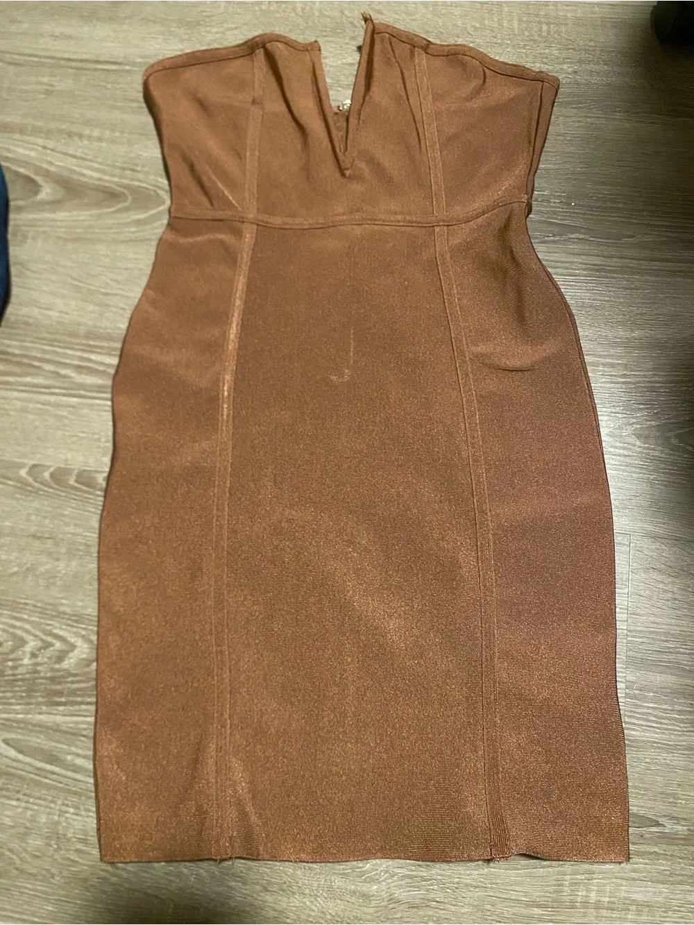 Windsor | Dresses | Windsor Strapless Brown Bodycon Dress | Poshmark